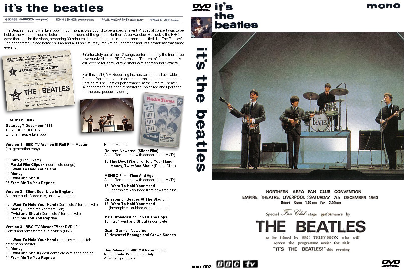 The Beatles Its The Beatles : Front | DVD Covers | Cover Century | Over ...